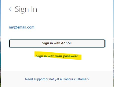 How to obtain a new password in Concur? – CDCF IT HelpDesk