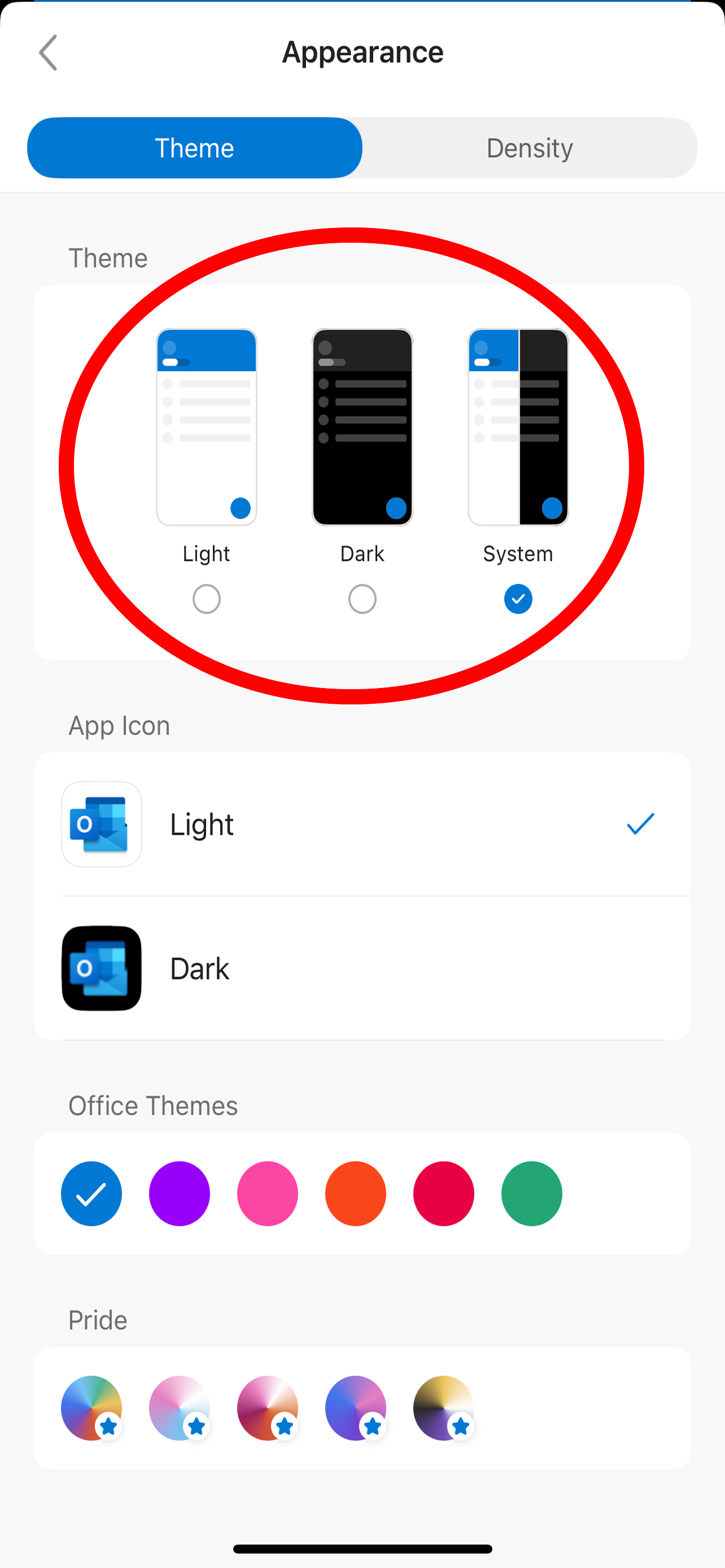 Changing Theme in Outlook Mobile App – CDCF IT HelpDesk