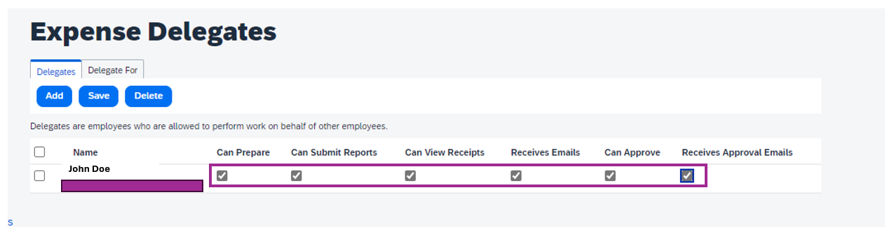 Assign An Expense Delegate To Your Concur Account Cdcf It Helpdesk