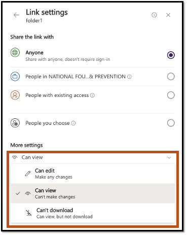 How to share a file or a folder with people outside of the Organization ...